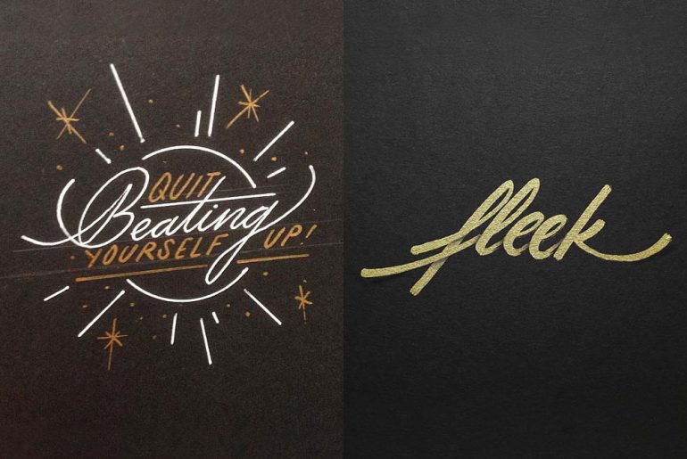 70 Beautiful Calligraphy Alphabets Selection