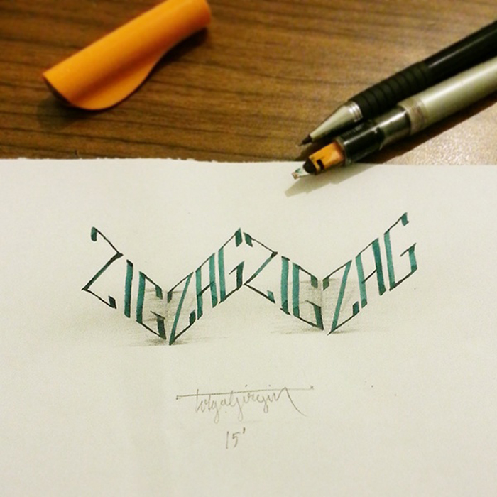 Incredible 3D Calligraphy and Lettering of Tolga Girgin