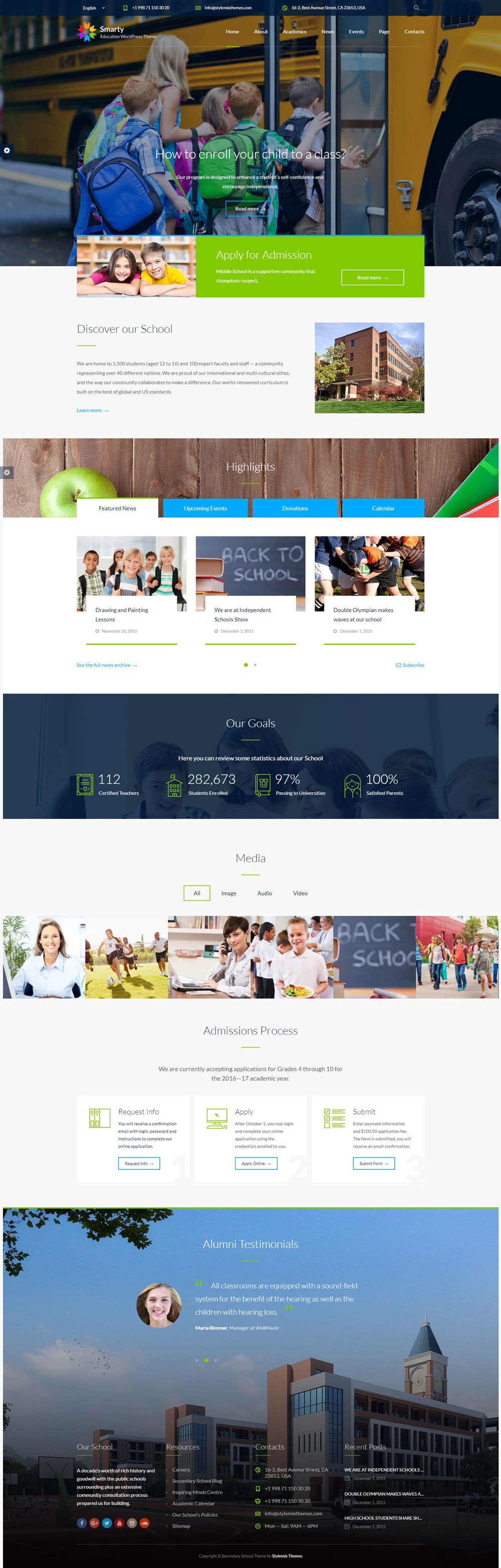 Modern and Creative School Website Designs for Inspiration