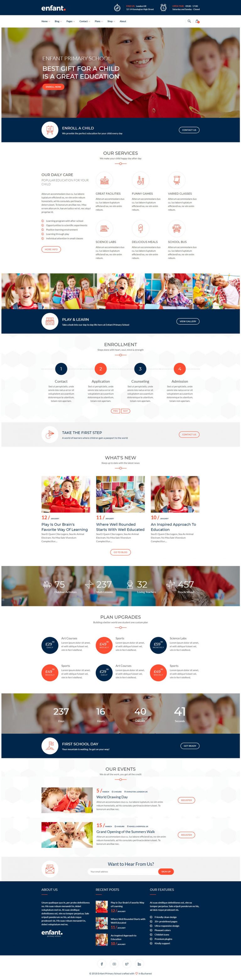 Modern and Creative School Website Designs for Inspiration