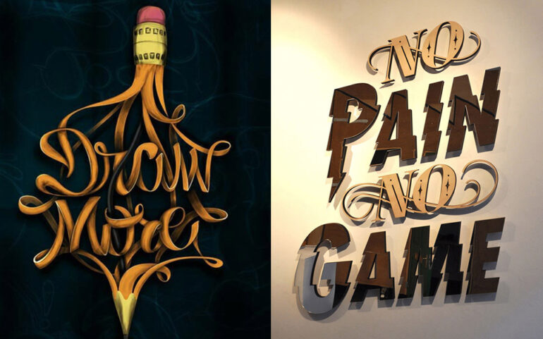 Inspired Typography Art Work Ideas by different Artists