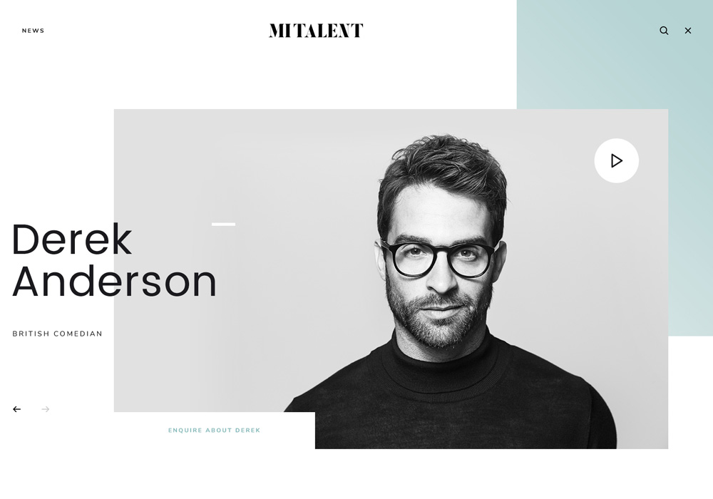 MI Talent - Free PSD Website Template for Agencies