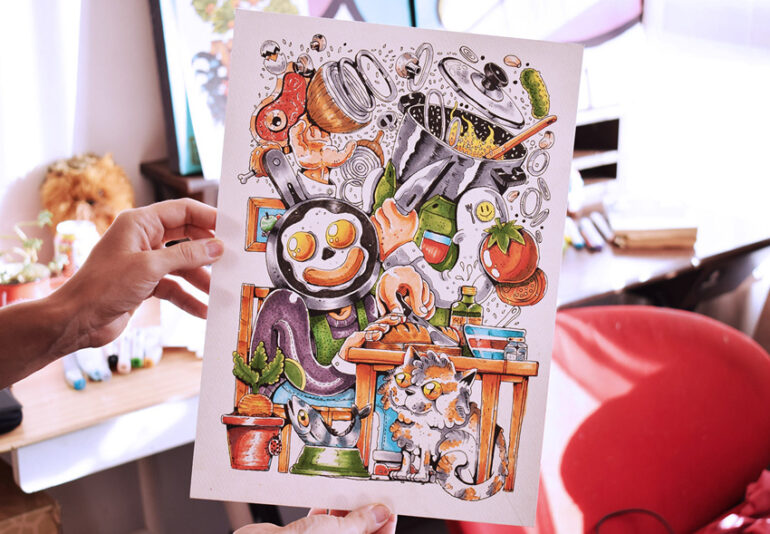 Awesome Handmade Artworks Illustration Work