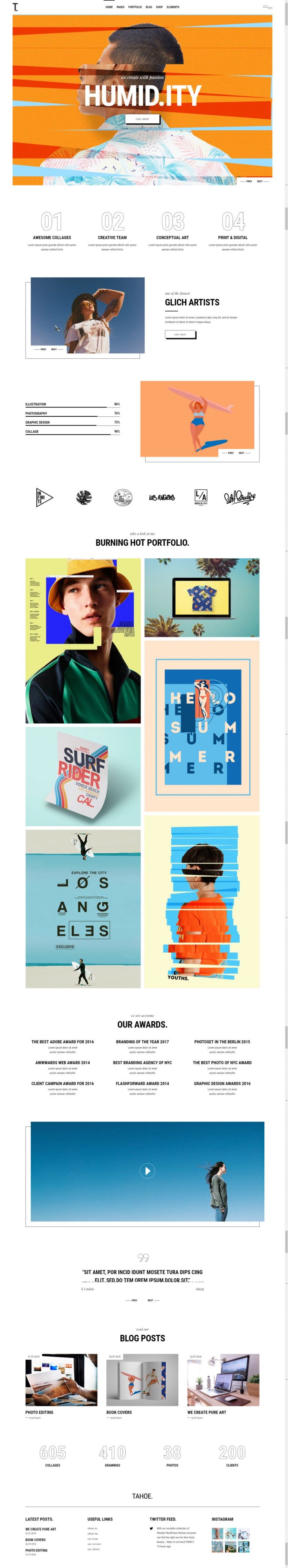 10 Best Web Design for Creatives and WordPress Themes