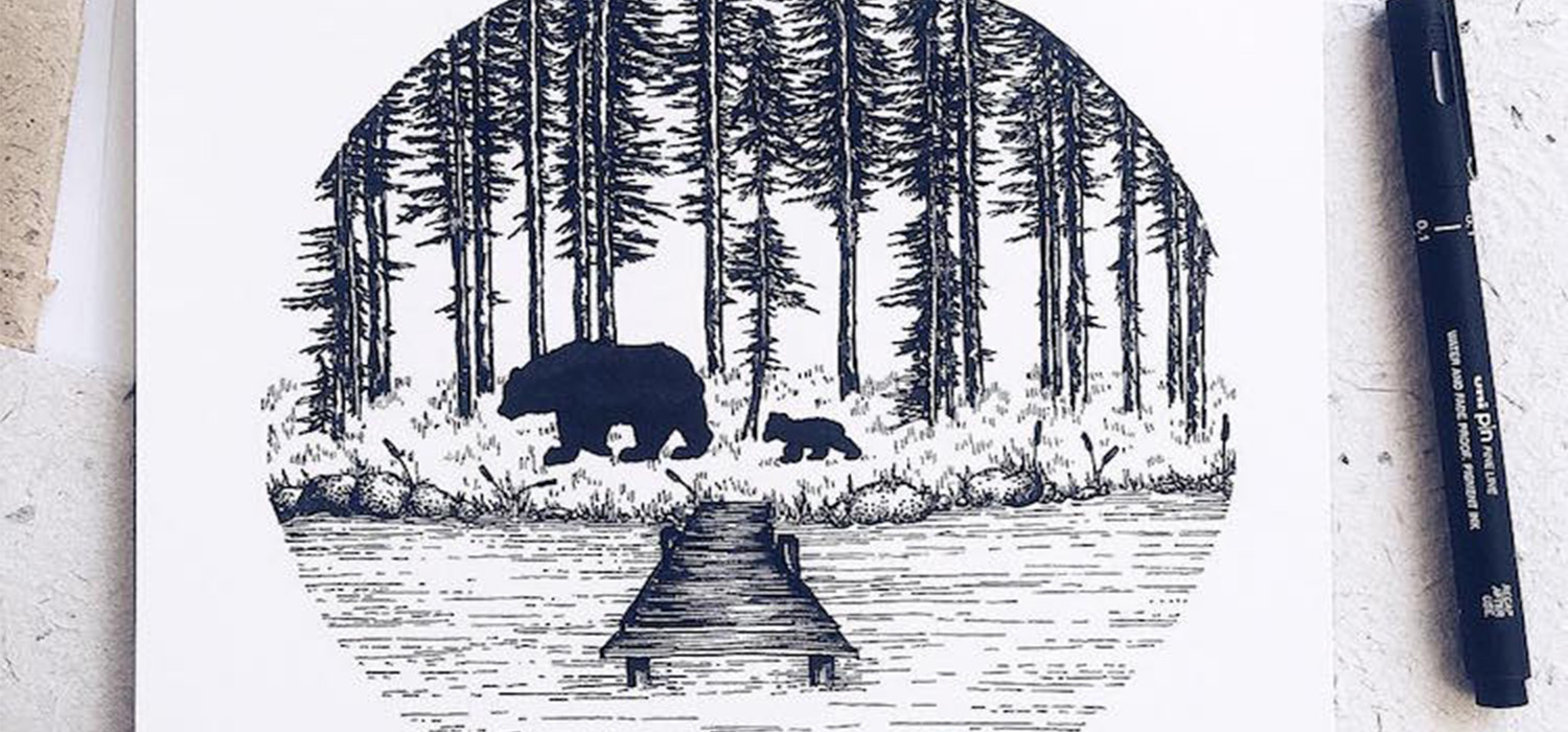 Fantastic Stippling Nature Art Created by Josefine Svärd