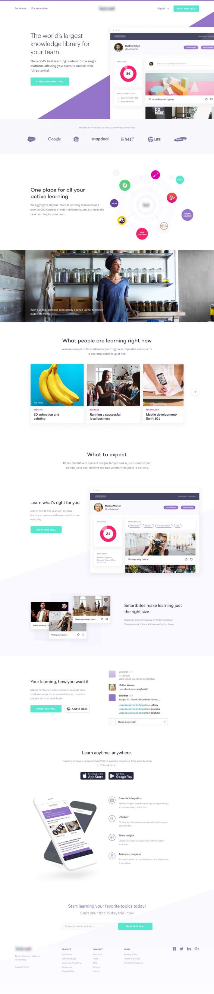 Beautiful Education Web Design Inspiration
