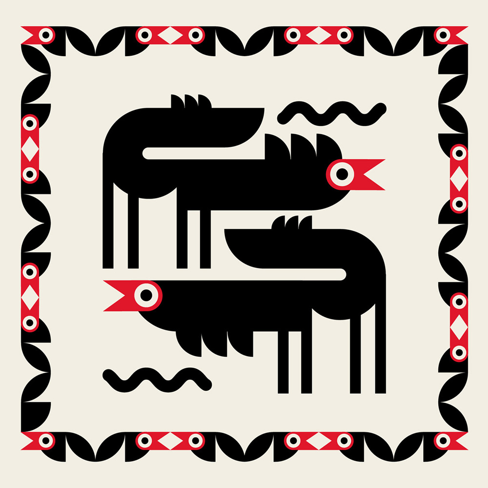 Animals Strike Curious Poses Illustration