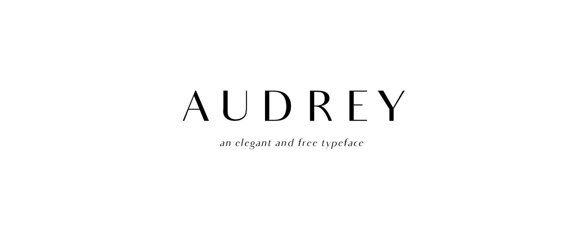 Audrey Font, Elegant and Free Typeface