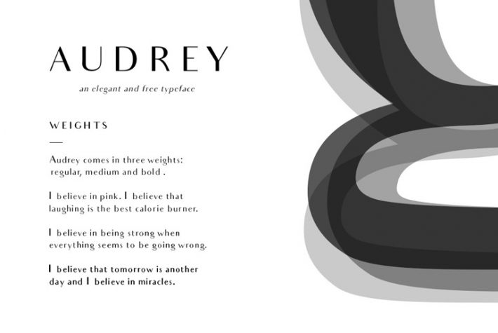 Audrey Font, Elegant and Free Typeface