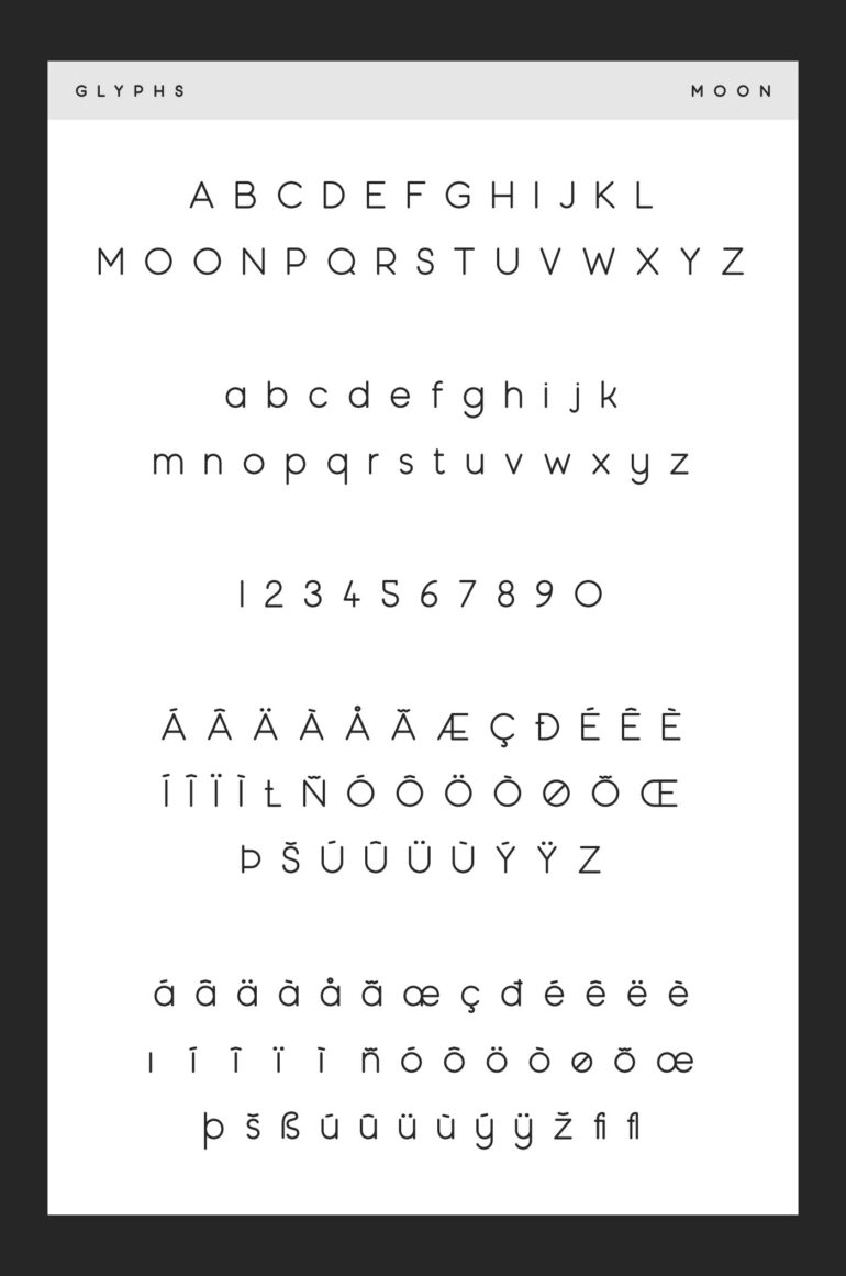 Moon Font Free Download
