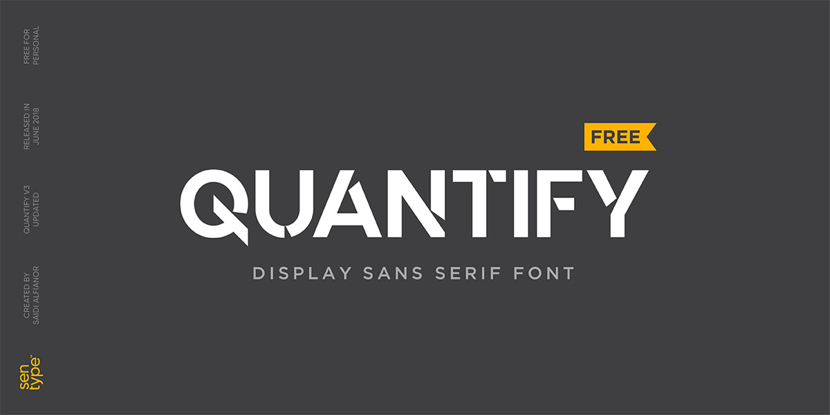 Quantify V3 - Free Display Sans Serif Font