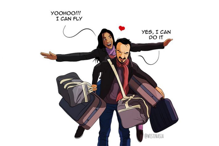 Cultural Gaps as an International Couple Illustration