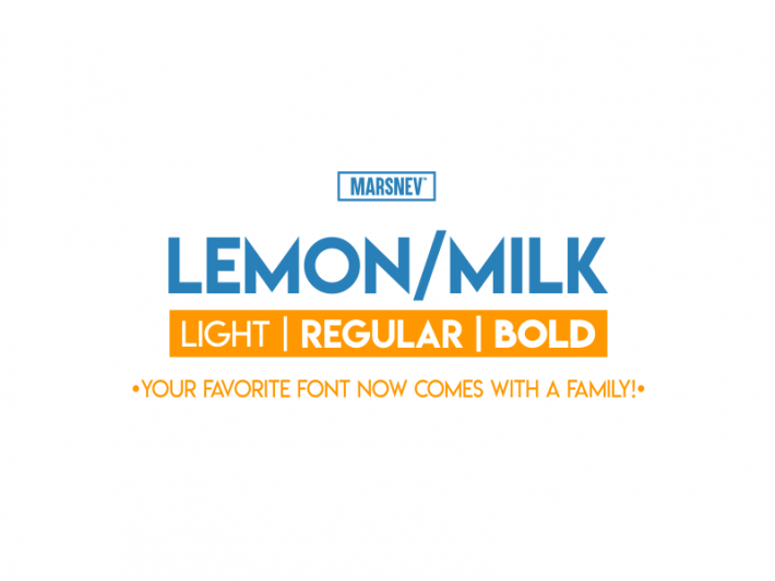 Lemon Milk Font Family