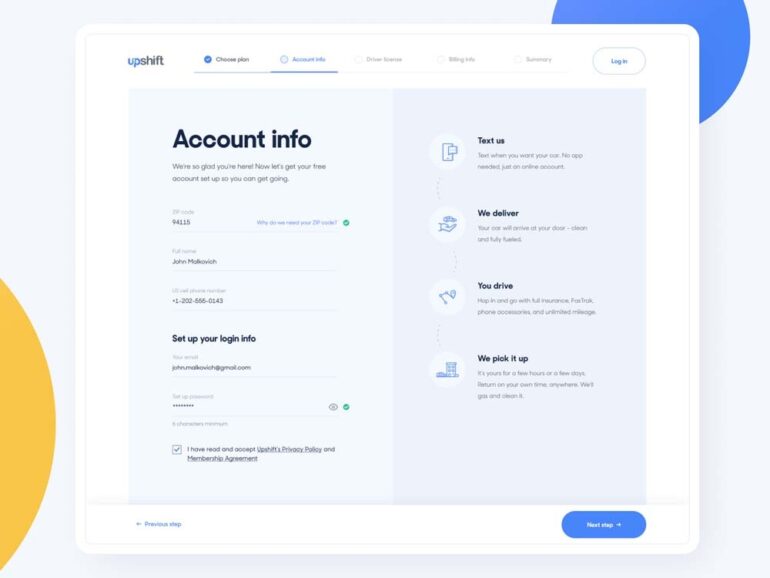 25+ Web Form Design Examples for Inspiration - Downgraf.com