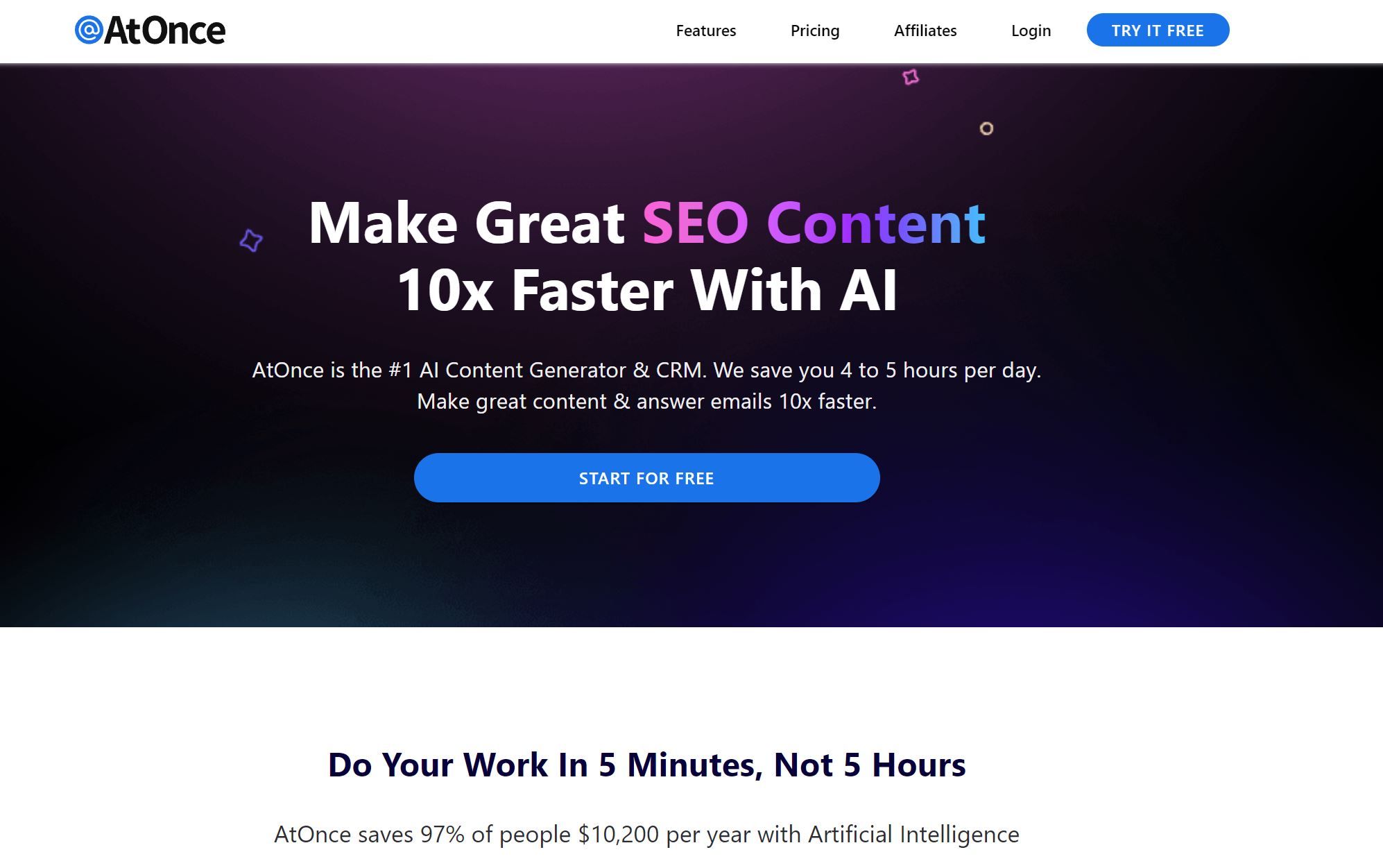 AtOnce: Your AI-Powered Content and Customer Service Solution
