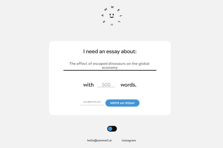 Samwell AI: Your Ultimate AI-Powered Essay Writer and Assistant